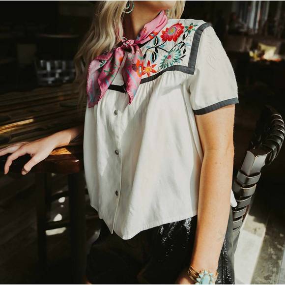 Double D Ranch | Tops | New Double D Ranch Che Wa Wa Top In Sea Salt ...